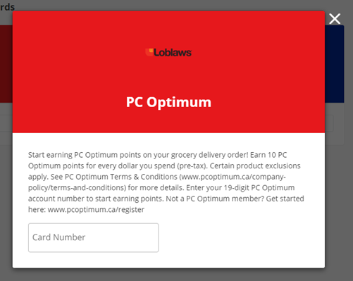 How to Add Your PC Optimum Card to Your Instacart Account