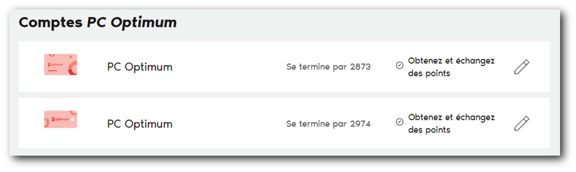 Mise à jour du statut de votre carte PC Optimum sur PCOptimum.ca