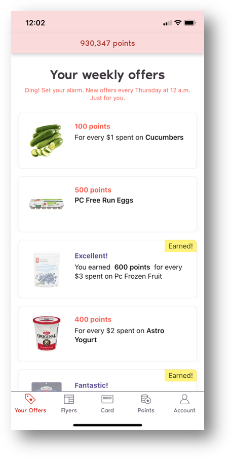 How to Log In and View Offers on the PC Optimum App
