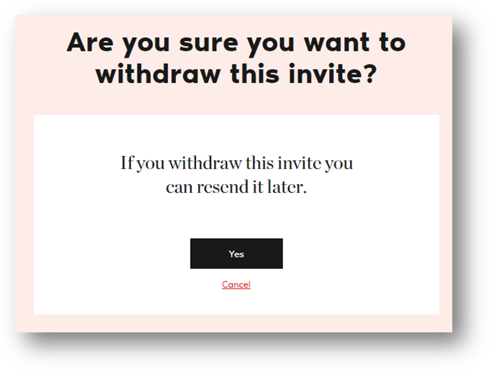 How to Withdraw a Household Invitation