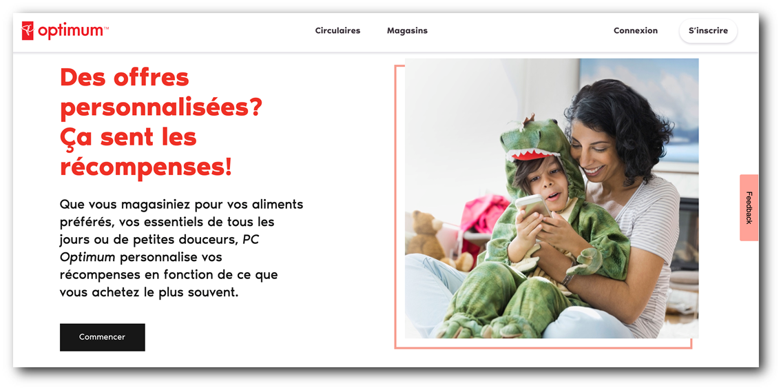 Inscription sur PCOptimum.ca