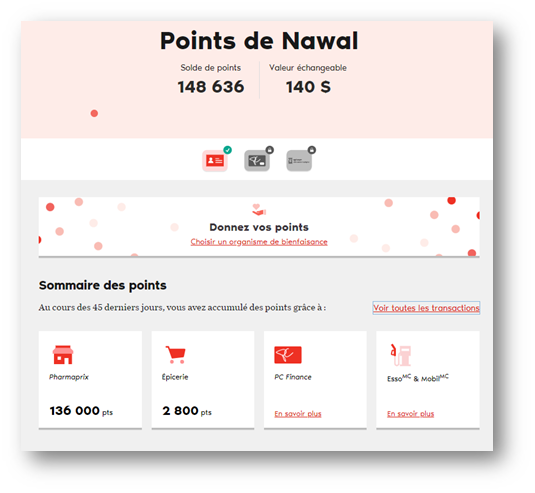 Soumettre une demande de points sur le site PCOptimum.ca