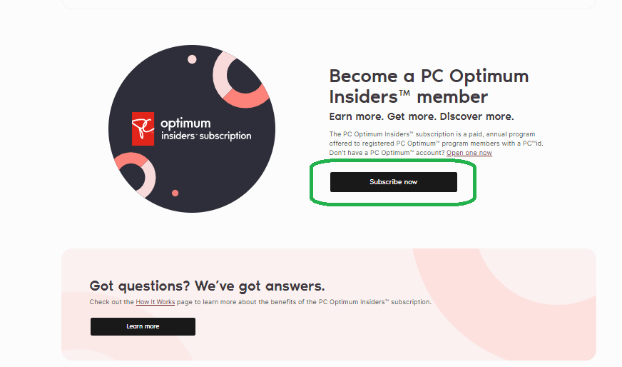 How to Renew Subscription to PC Optimum Insiders Program Via the PC ...