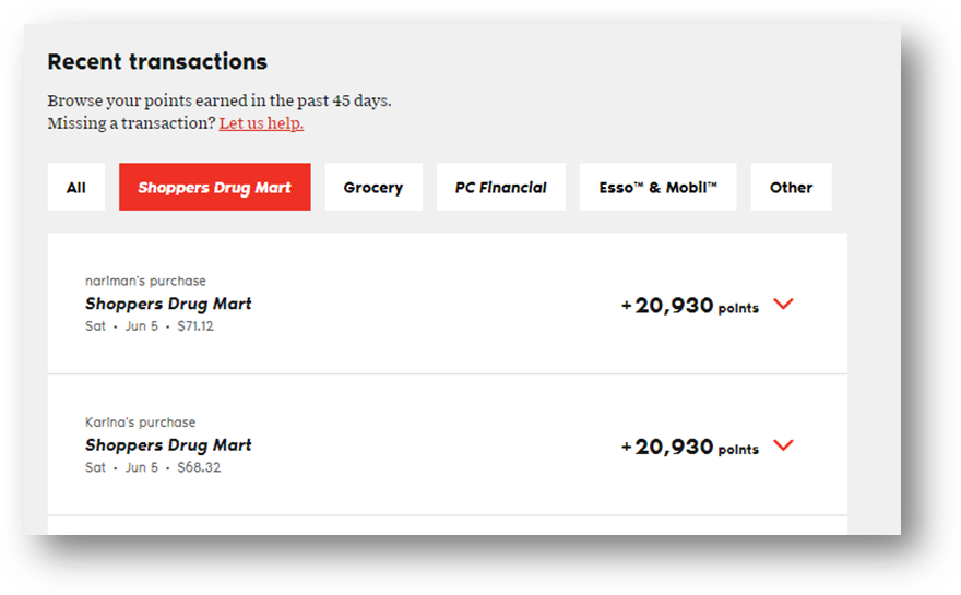How to View Your Transaction History on Your PC Optimum Account