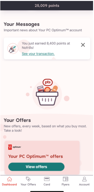 How to Donate Points on the PC Optimum App