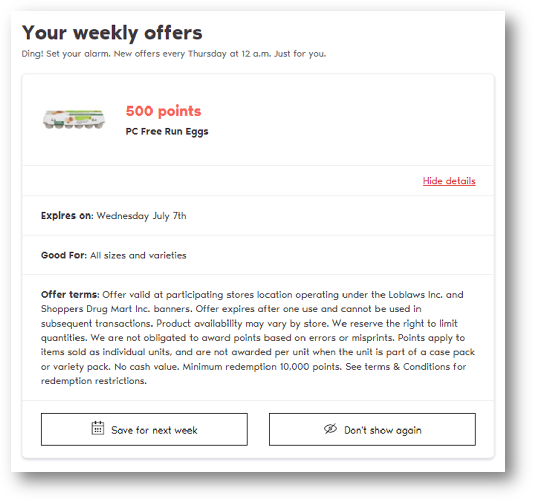 How to Check Your Offer Details on Your PC Optimum Account
