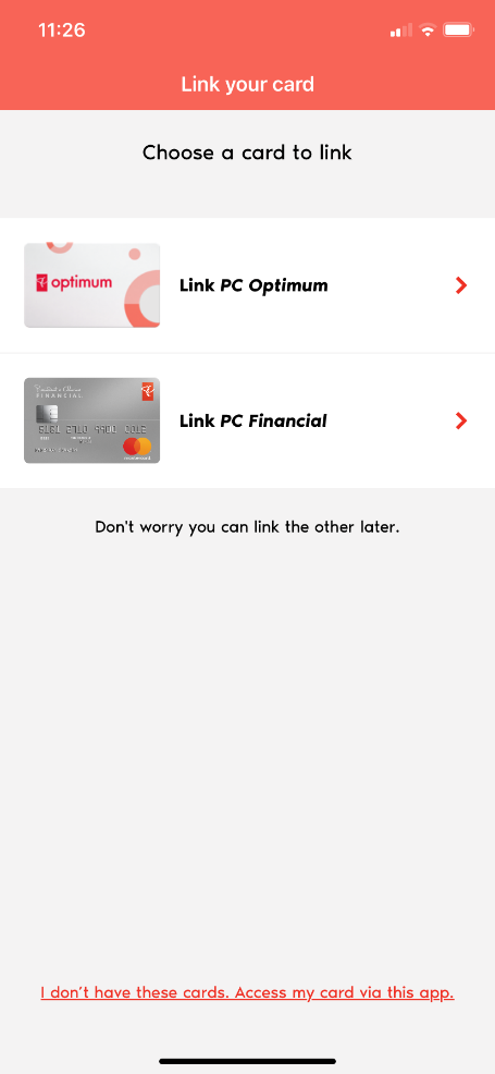 Registering on the PC Optimum App