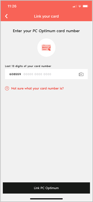 Registering on the PC Optimum App