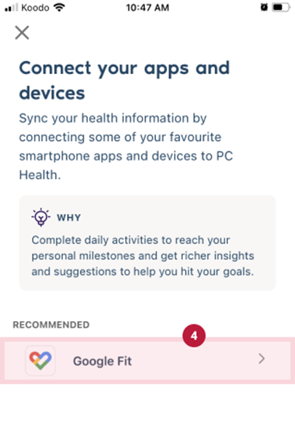 Connect Google Fit to the 𝙋𝘾 𝙃𝙚𝙖𝙡𝙩𝙝 app