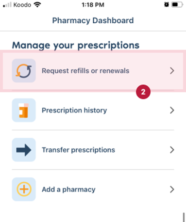 Request a refill or a renewal of a prescription in the 𝘗𝘊 𝘏𝘦𝘢𝘭𝘵𝘩 app