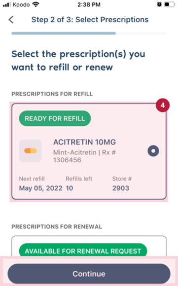 Request a refill or a renewal of a prescription in the 𝘗𝘊 𝘏𝘦𝘢𝘭𝘵𝘩 app