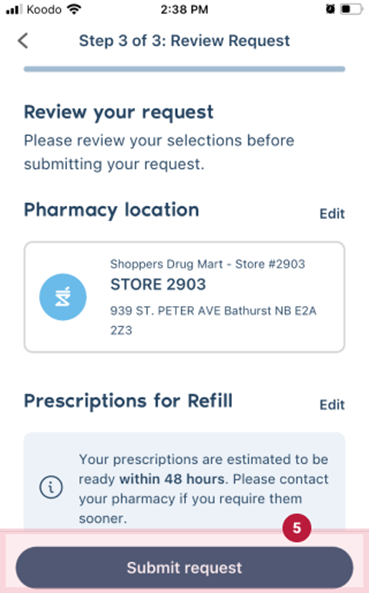 Request a refill or a renewal of a prescription in the 𝘗𝘊 𝘏𝘦𝘢𝘭𝘵𝘩 app