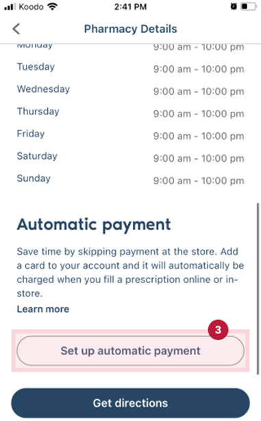 Pay for a Shoppers Drug Mart® prescription in the 𝘗𝘊 𝘏𝘦𝘢𝘭𝘵𝘩 app