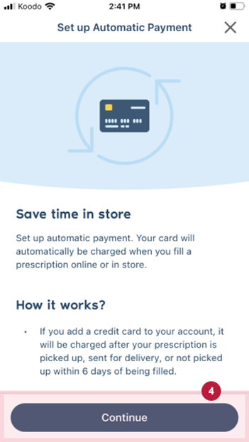 Pay for a Shoppers Drug Mart® prescription in the 𝘗𝘊 𝘏𝘦𝘢𝘭𝘵𝘩 app