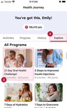 What is the "journey" in the 𝙋𝘾 𝙃𝙚𝙖𝙡𝙩𝙝 app?
